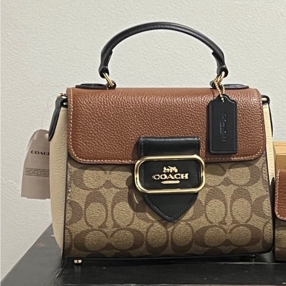 Coach | Bags | Nwt Coach Morgan Top Handle Satchel Signature Canvas ...